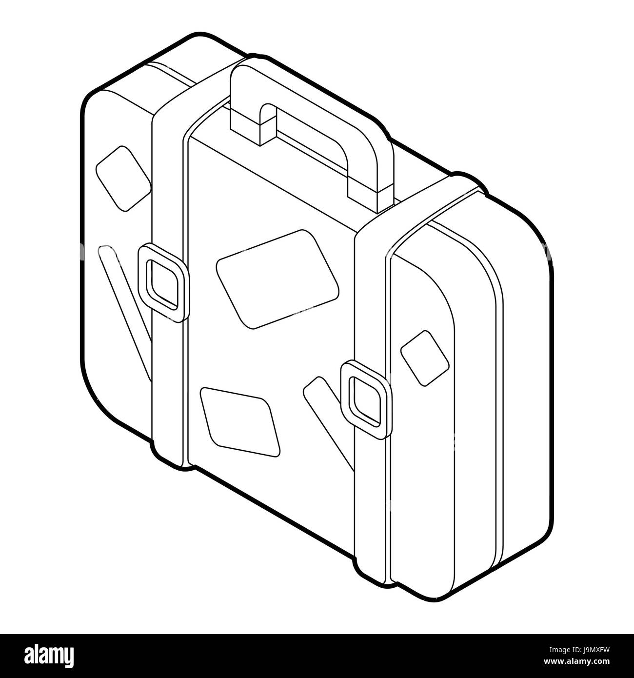 Suitcase icon, outline style Stock Vector Image & Art - Alamy