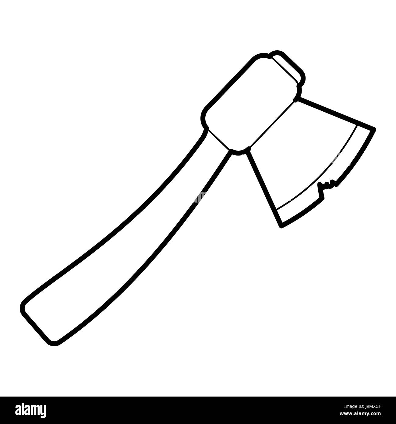 Axe icon, outline style Stock Vector Image & Art - Alamy