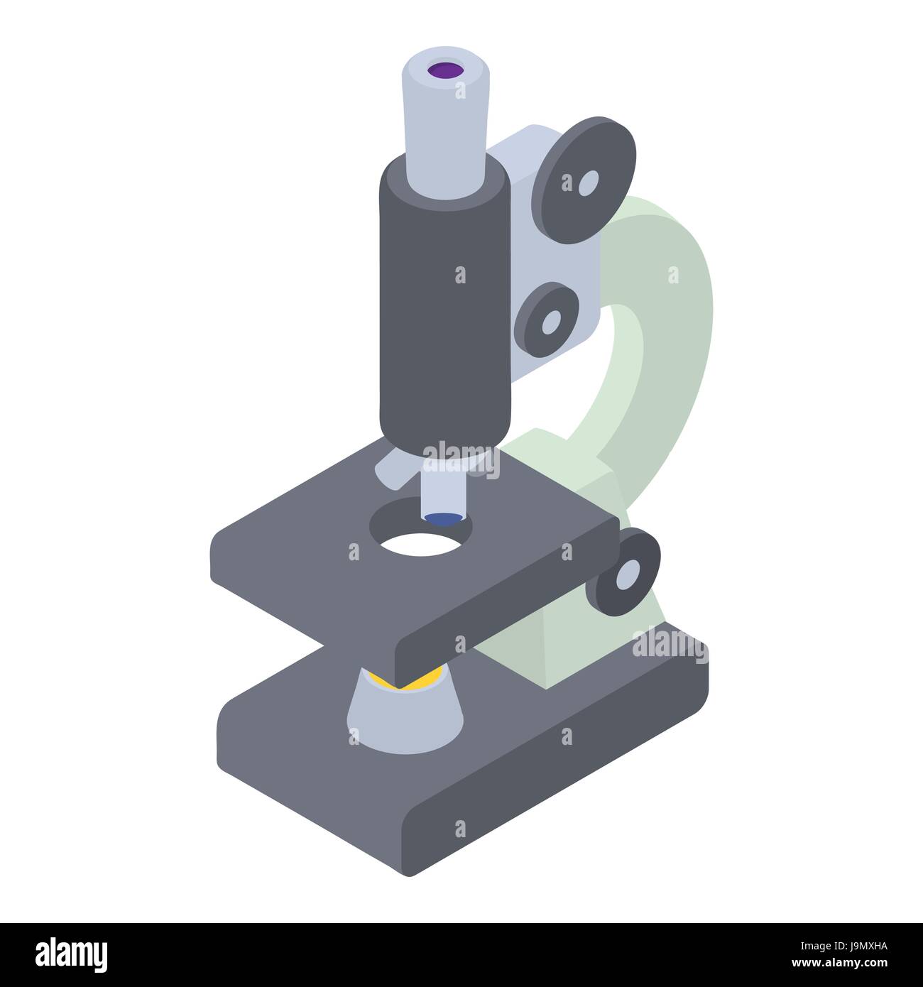 Microscope icon, isometric 3d style Stock Vector Image & Art - Alamy
