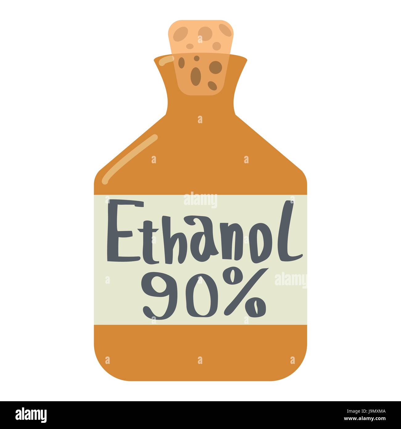 Ethanol in bottle icon, flat style Stock Vector Image & Art - Alamy