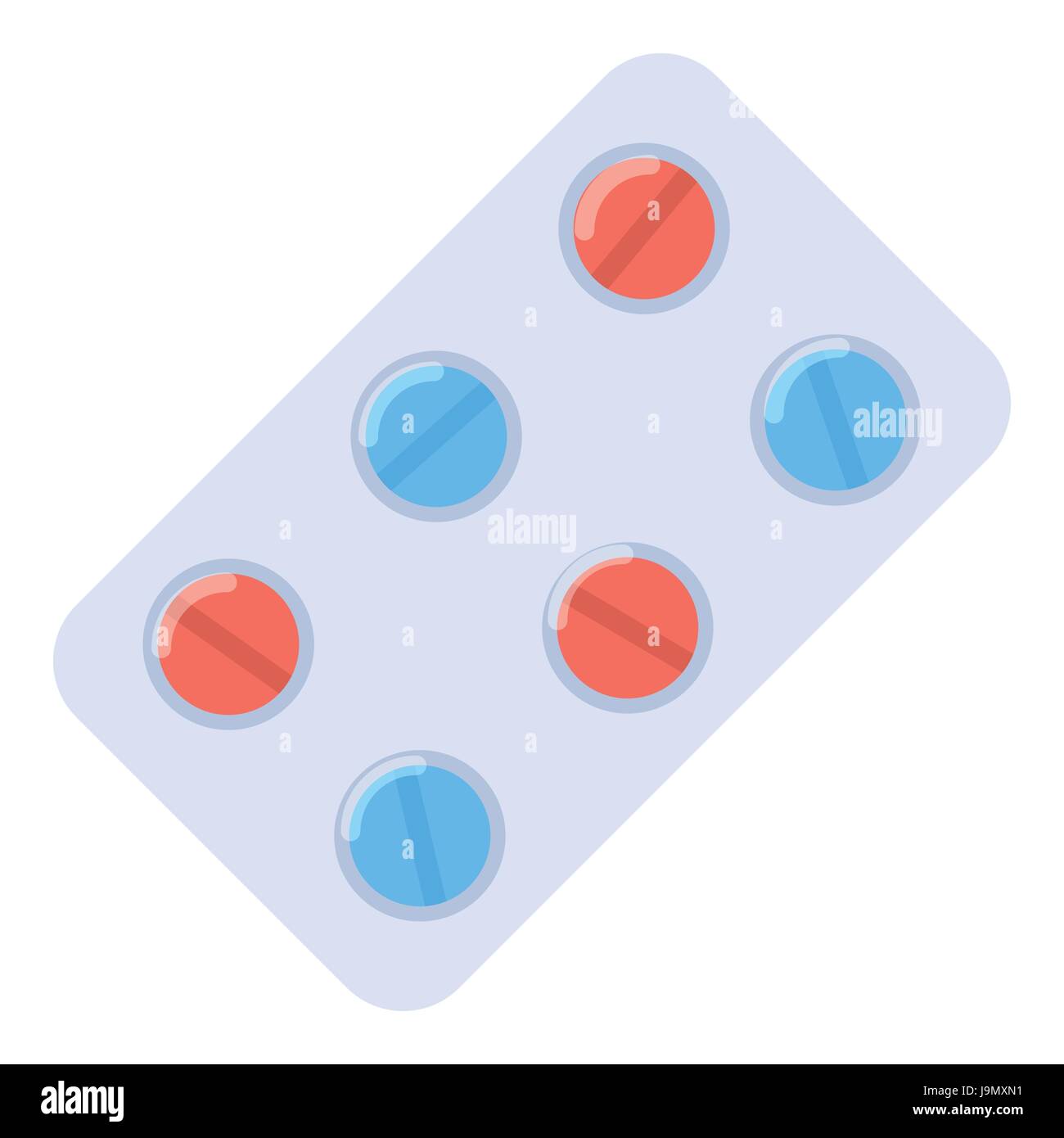 Pills icon, flat style Stock Vector Image & Art - Alamy