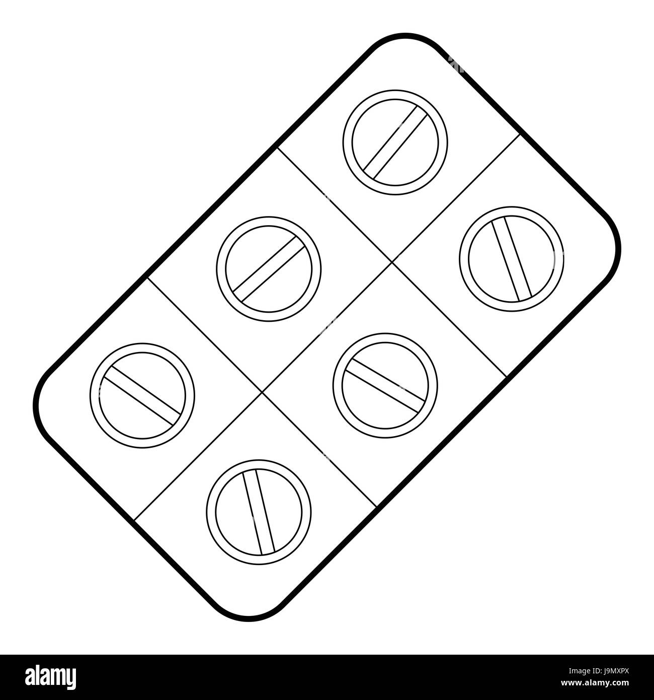 Circle tablet icon outline Black and White Stock Photos & Images - Alamy
