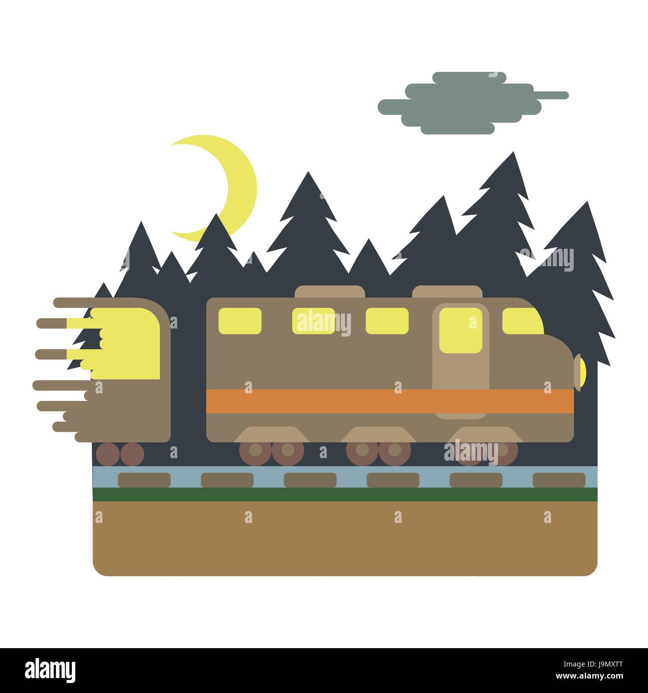 Night suburban Cut Out Stock Images & Pictures - Alamy