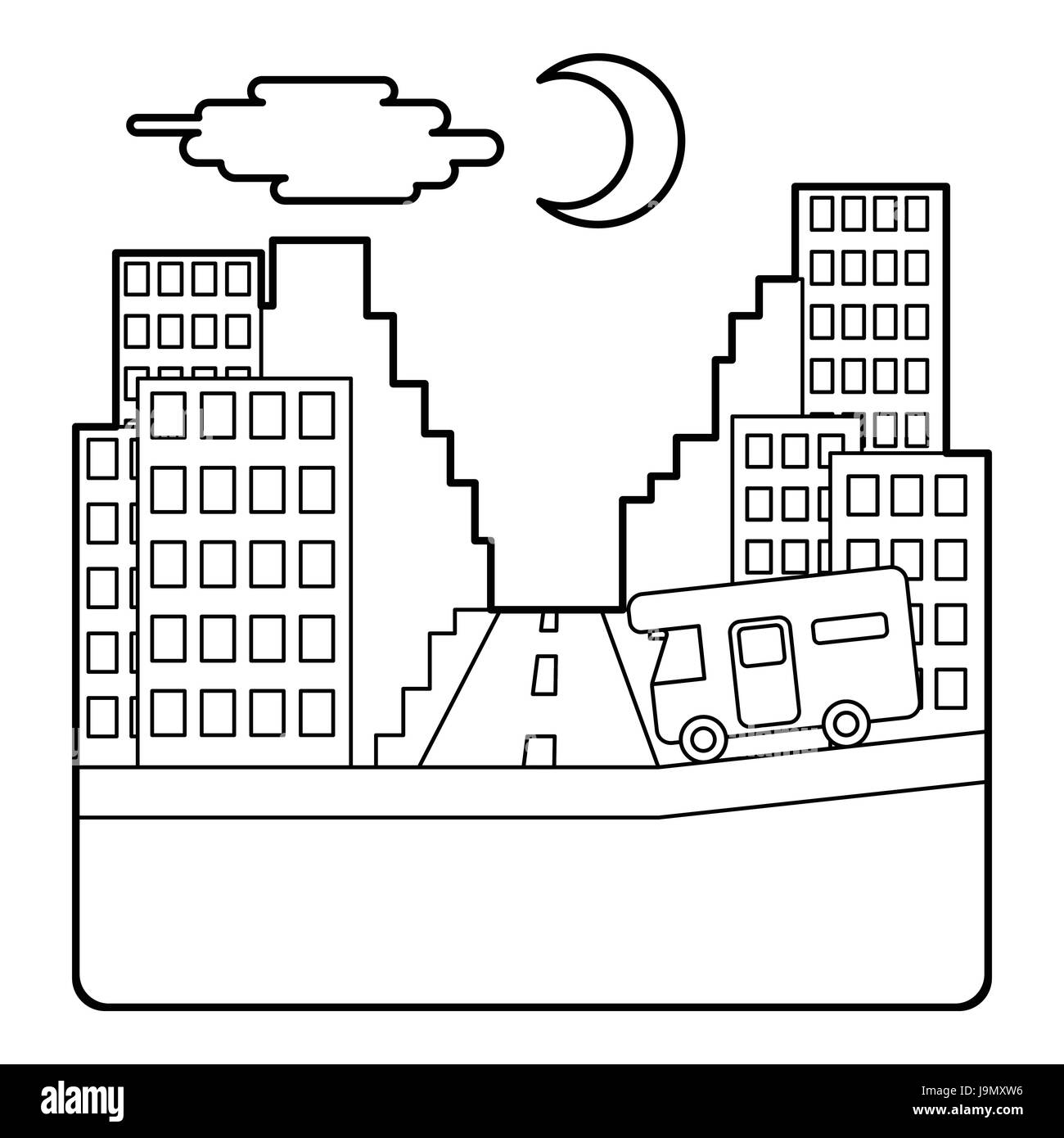 Car wheel city night Cut Out Stock Images & Pictures - Alamy