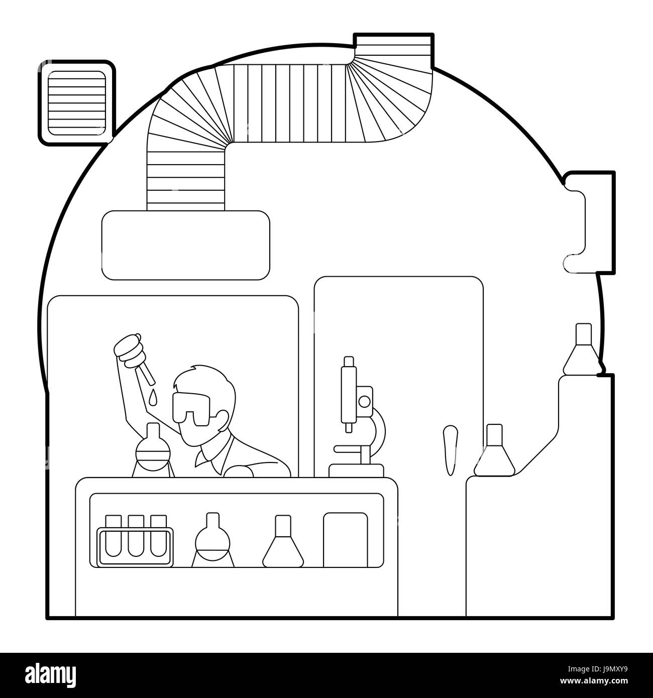 Medical technology concept doctor working Black and White Stock Photos ...