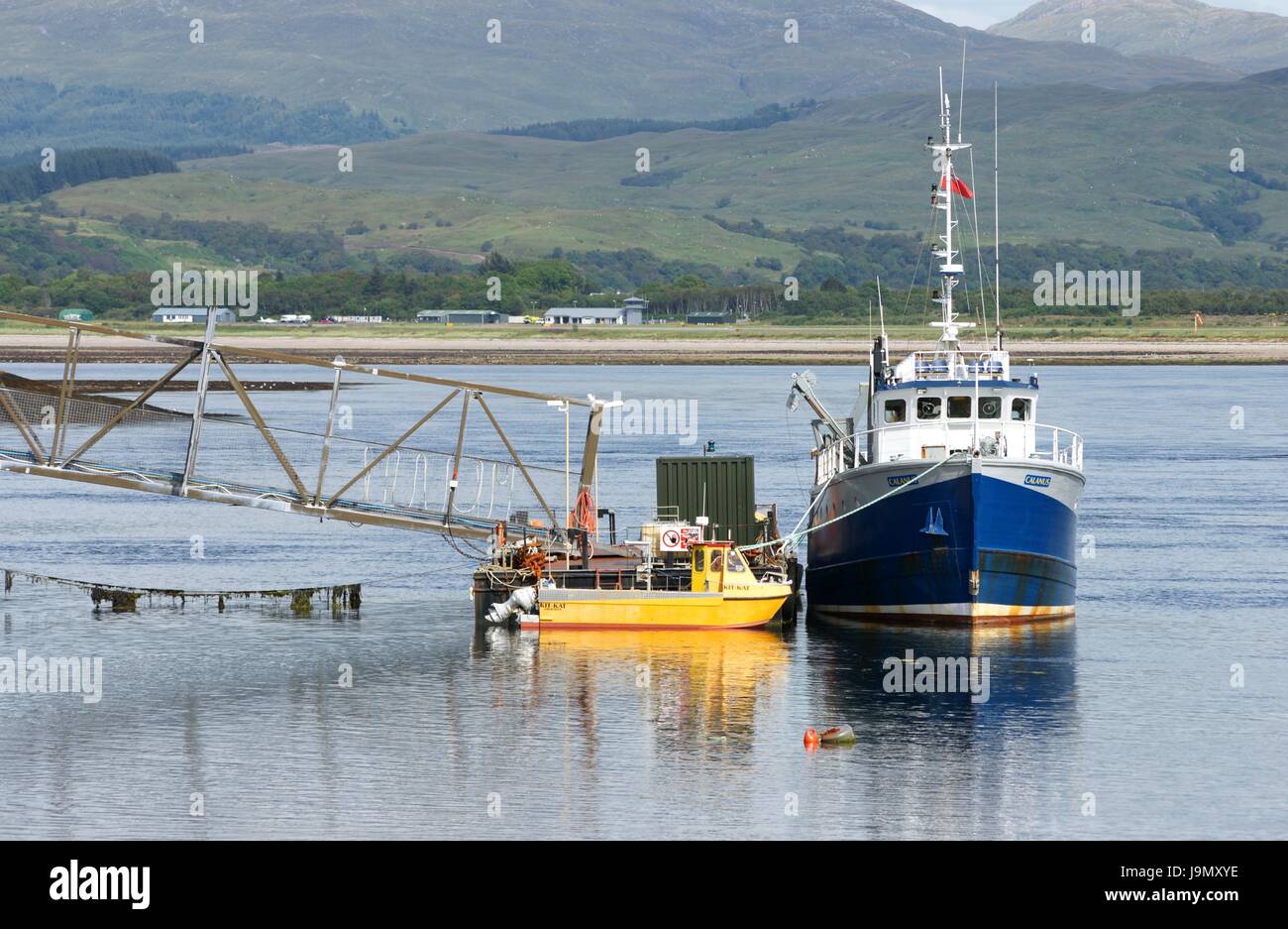 fishing boat, scotland, landing stage, rowing boat, sailing boat ...