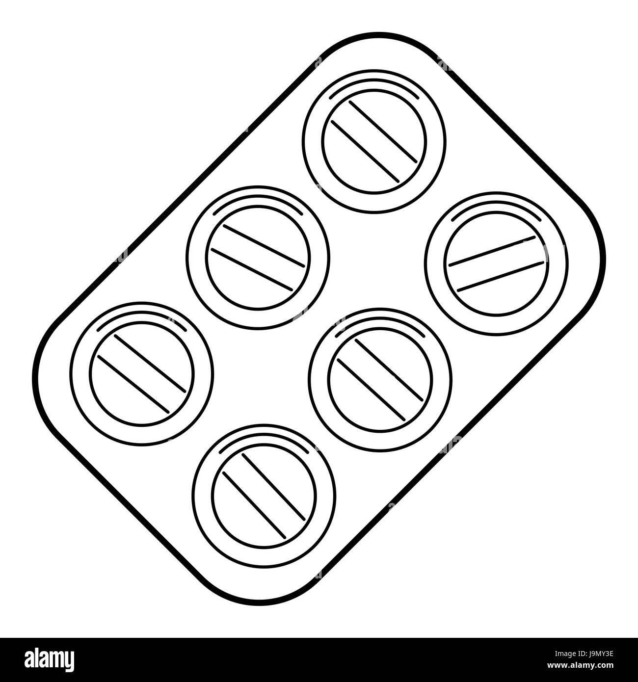 Circle tablet icon outline Black and White Stock Photos & Images - Alamy