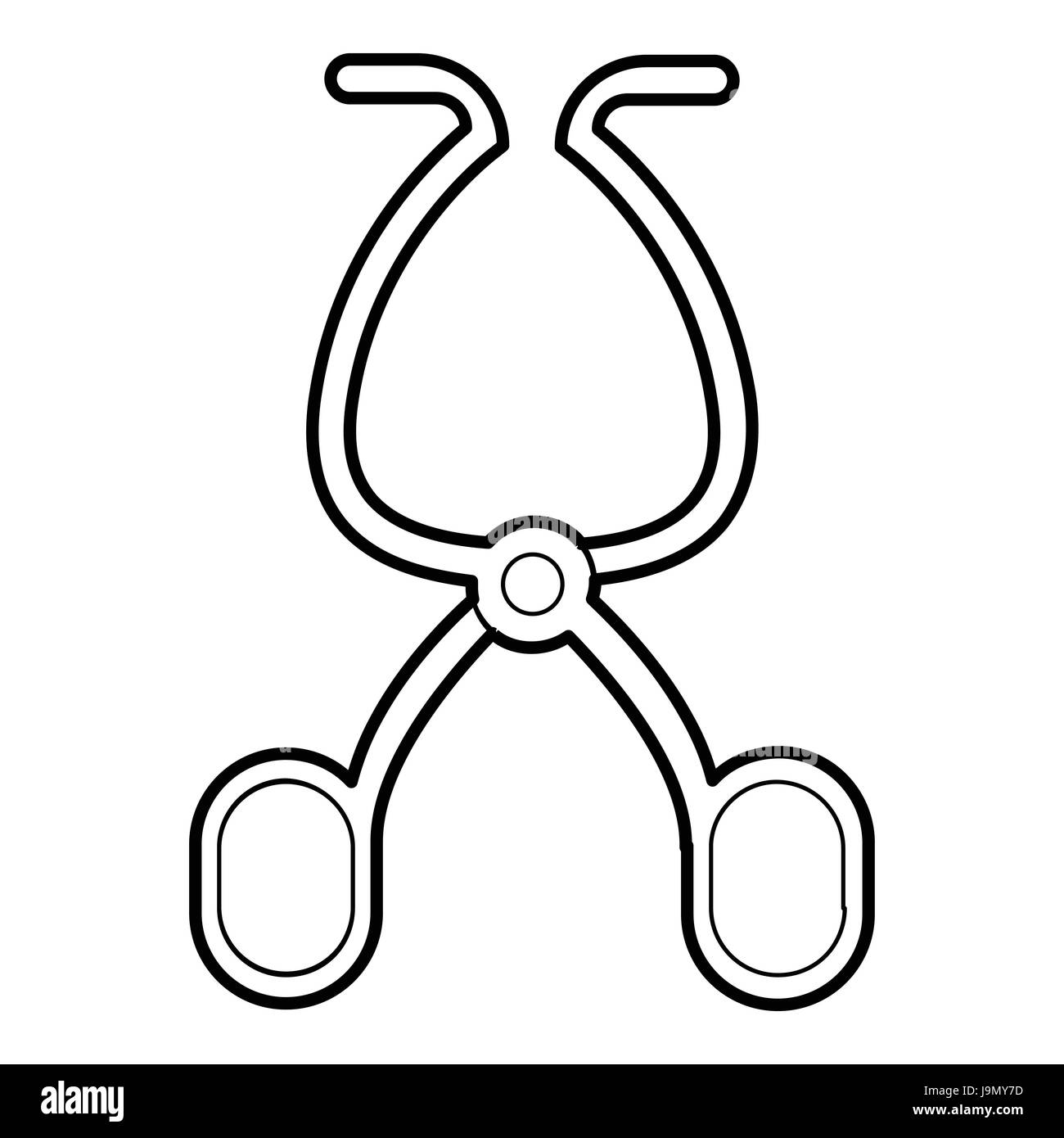 Dissection scissors Stock Vector Images - Alamy