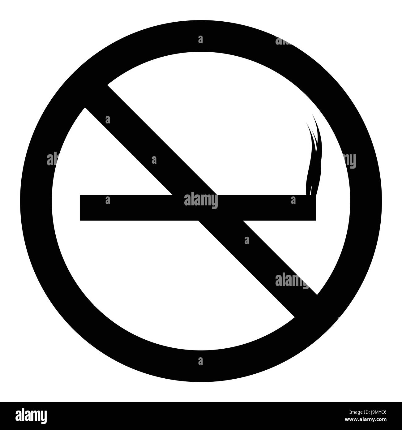 No smoking drawing Black and White Stock Photos & Images - Alamy