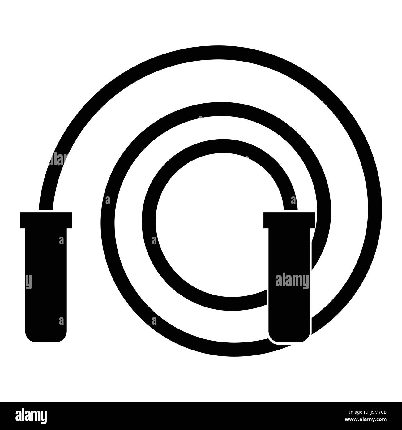Skipping rope icon, simple style Stock Vector Image & Art - Alamy