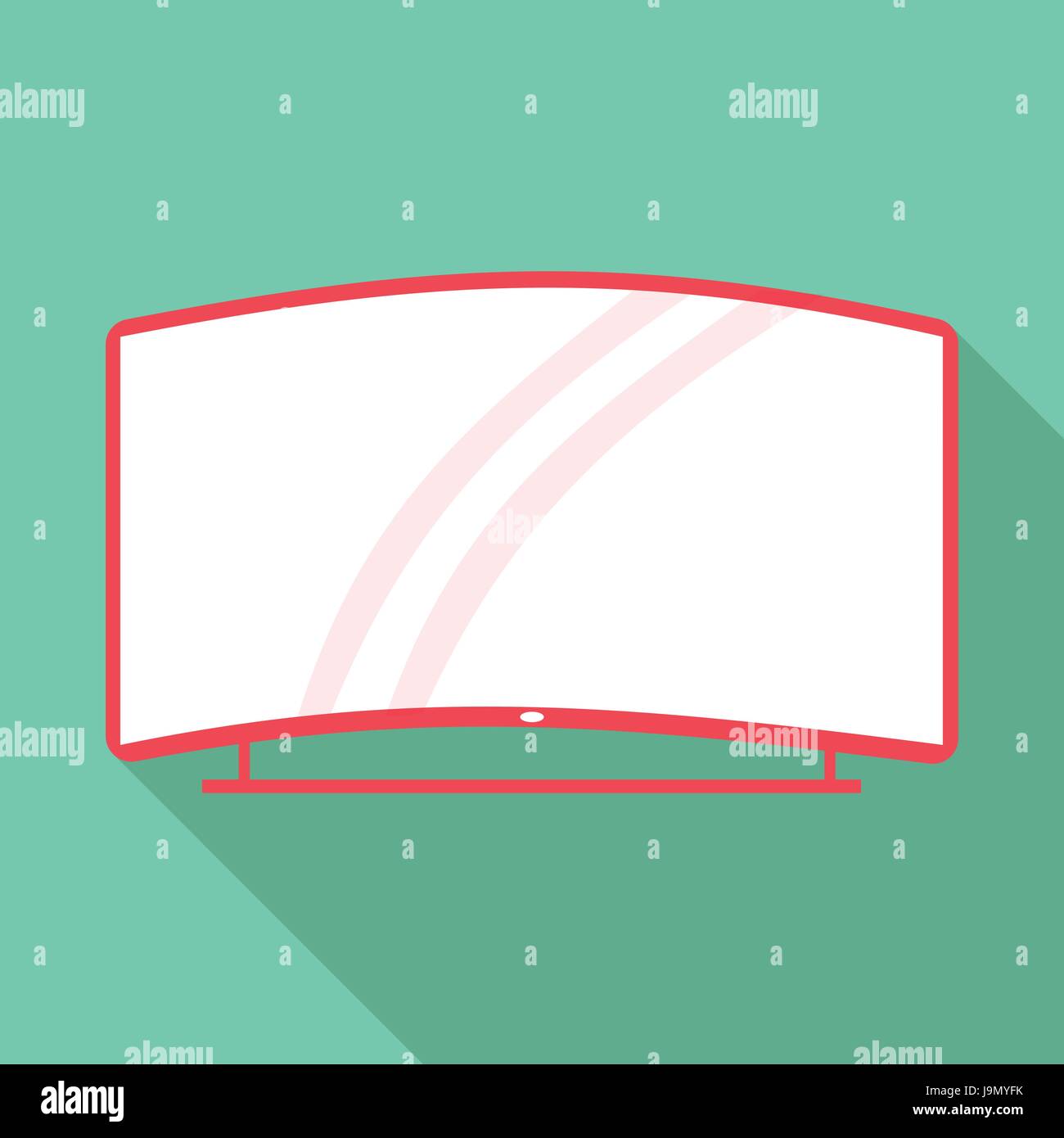 Hd curved led tv screen Stock Vector Images - Alamy