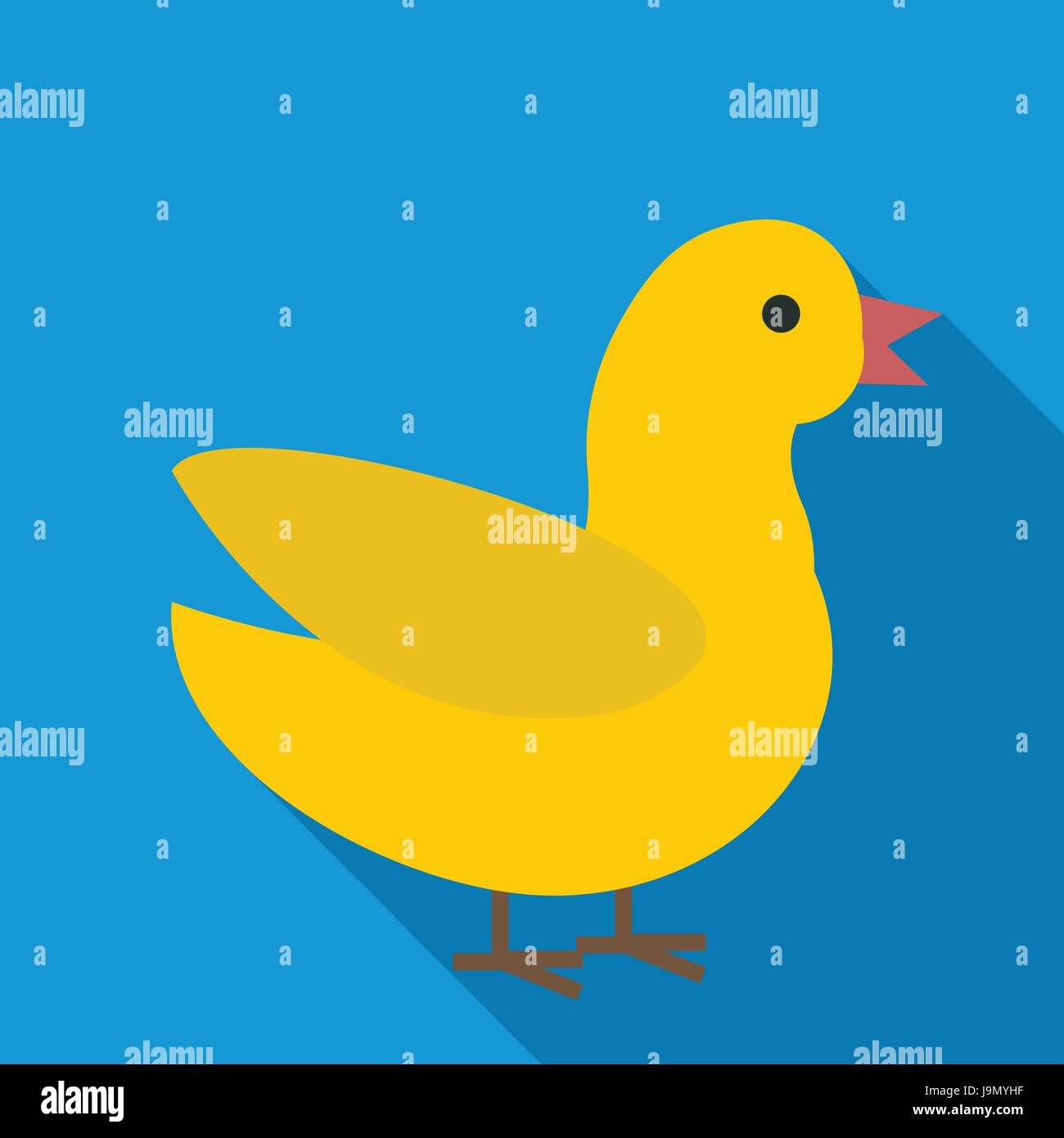 Duck icon, flat style Stock Vector Image & Art - Alamy