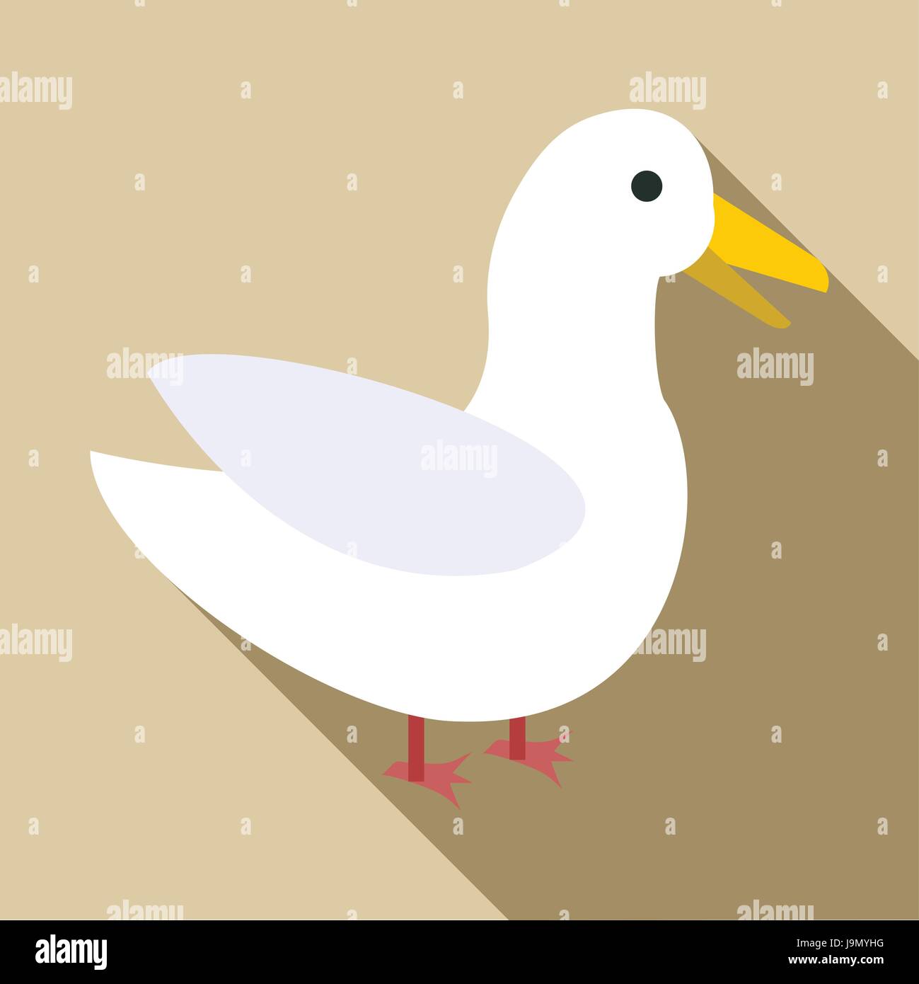Goose icon, flat style Stock Vector Image & Art - Alamy