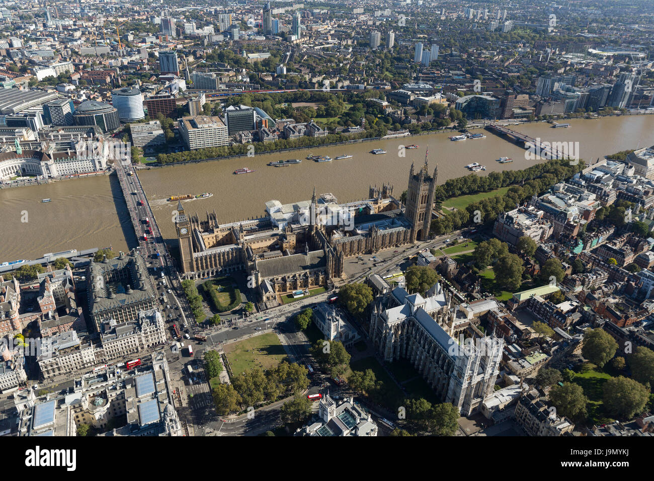 Palace of westminster aerial hi-res stock photography and images - Alamy