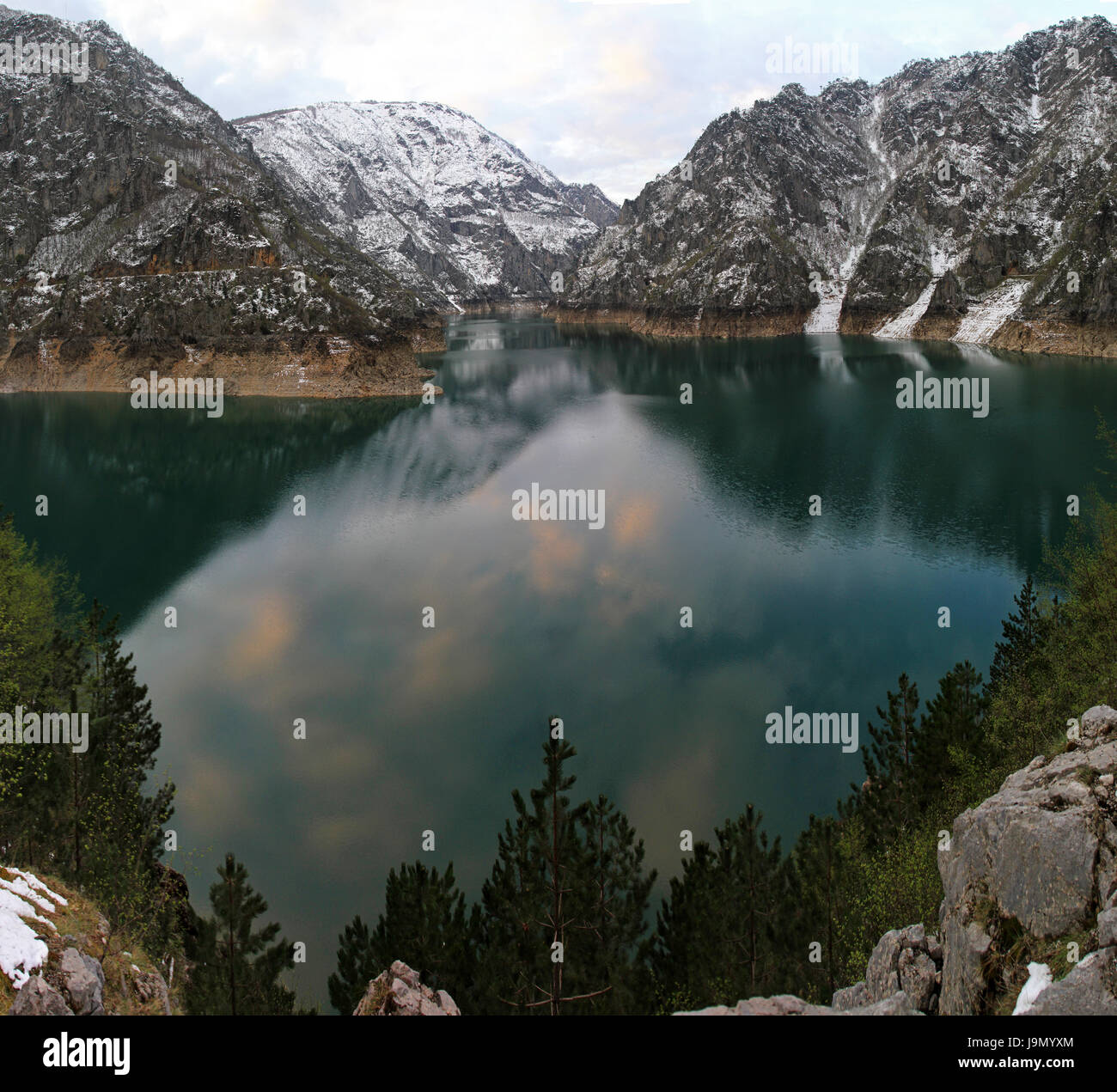 mountains, fresh water, lake, inland water, water, landscape, scenery ...