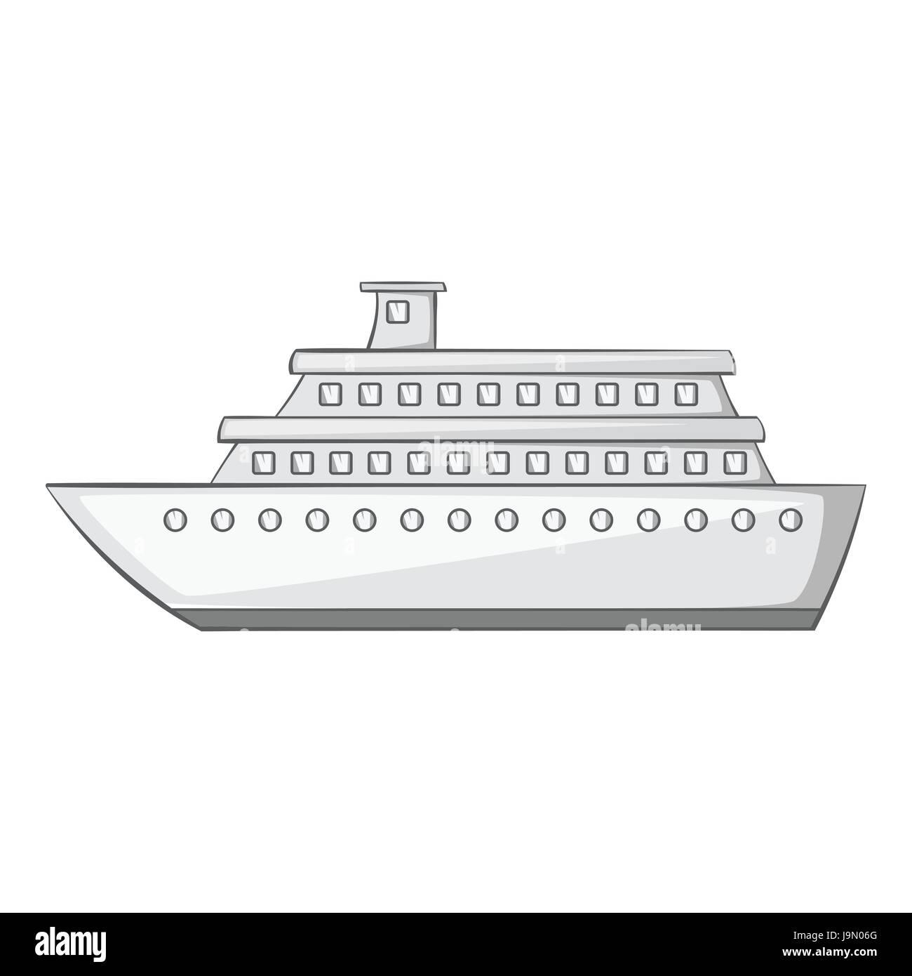 Passenger vehicle icon, gray monochrome style Stock Vector Image & Art ...