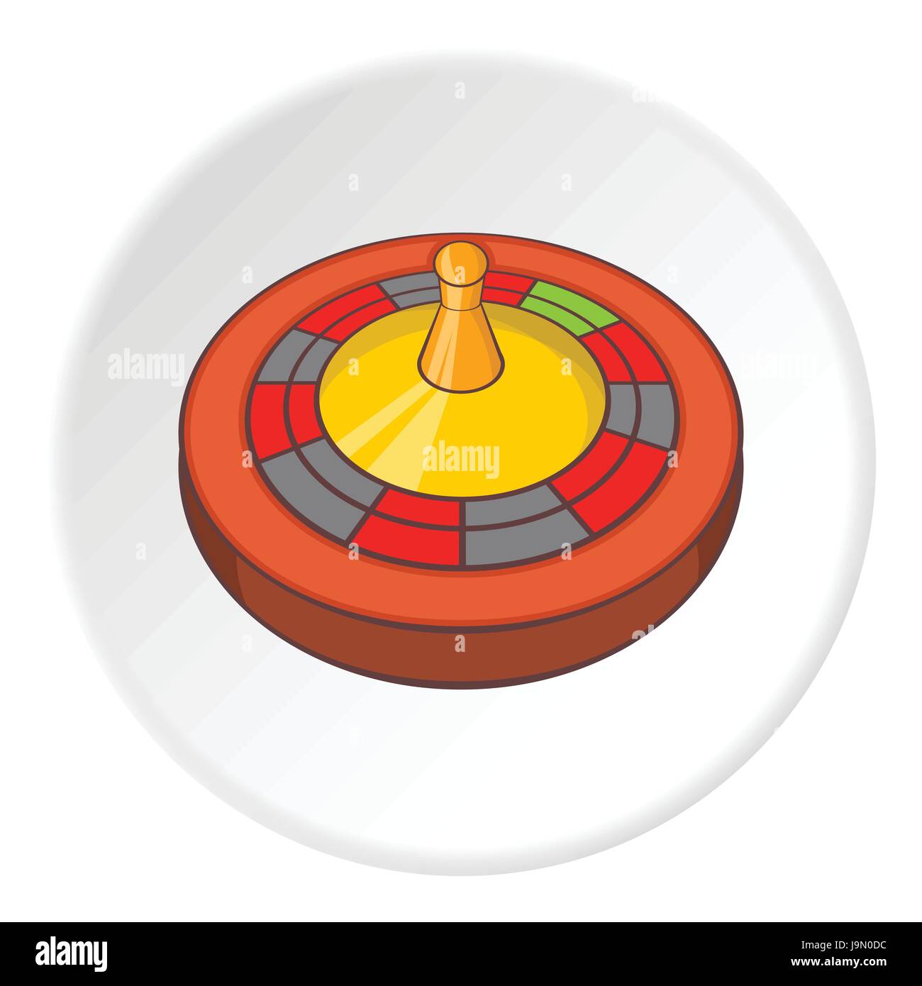 Roulette icon, cartoon style Stock Vector Image & Art - Alamy