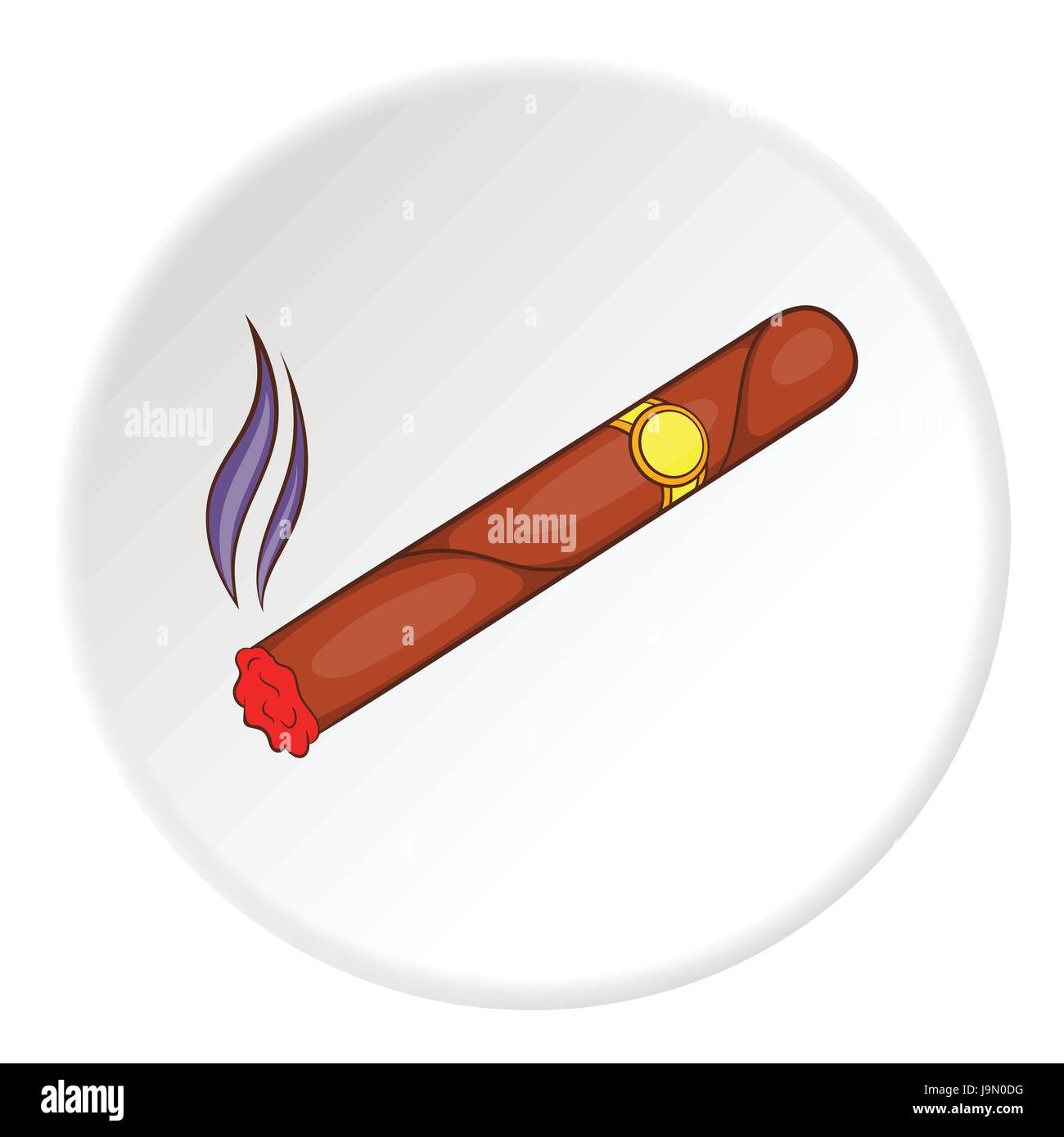 Cigar icon, flat style Stock Vector Image & Art - Alamy