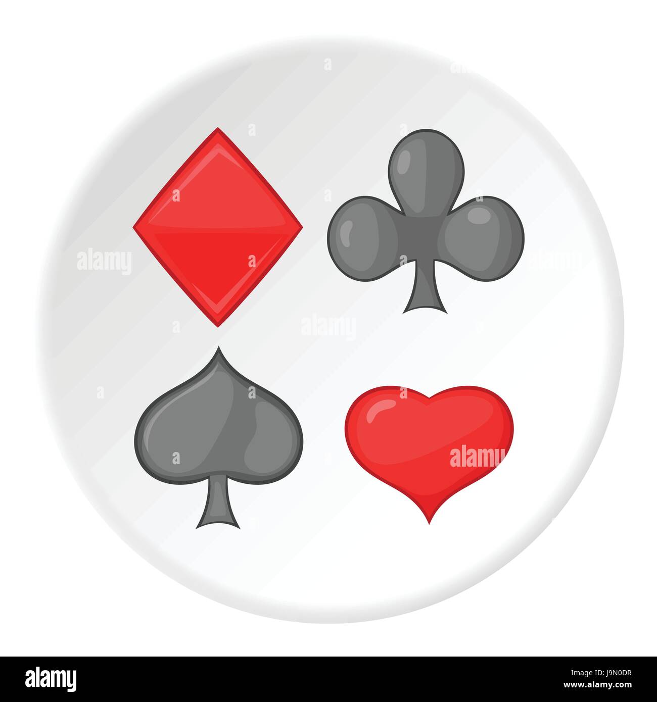 Card suits icon, cartoon style Stock Vector Image & Art - Alamy