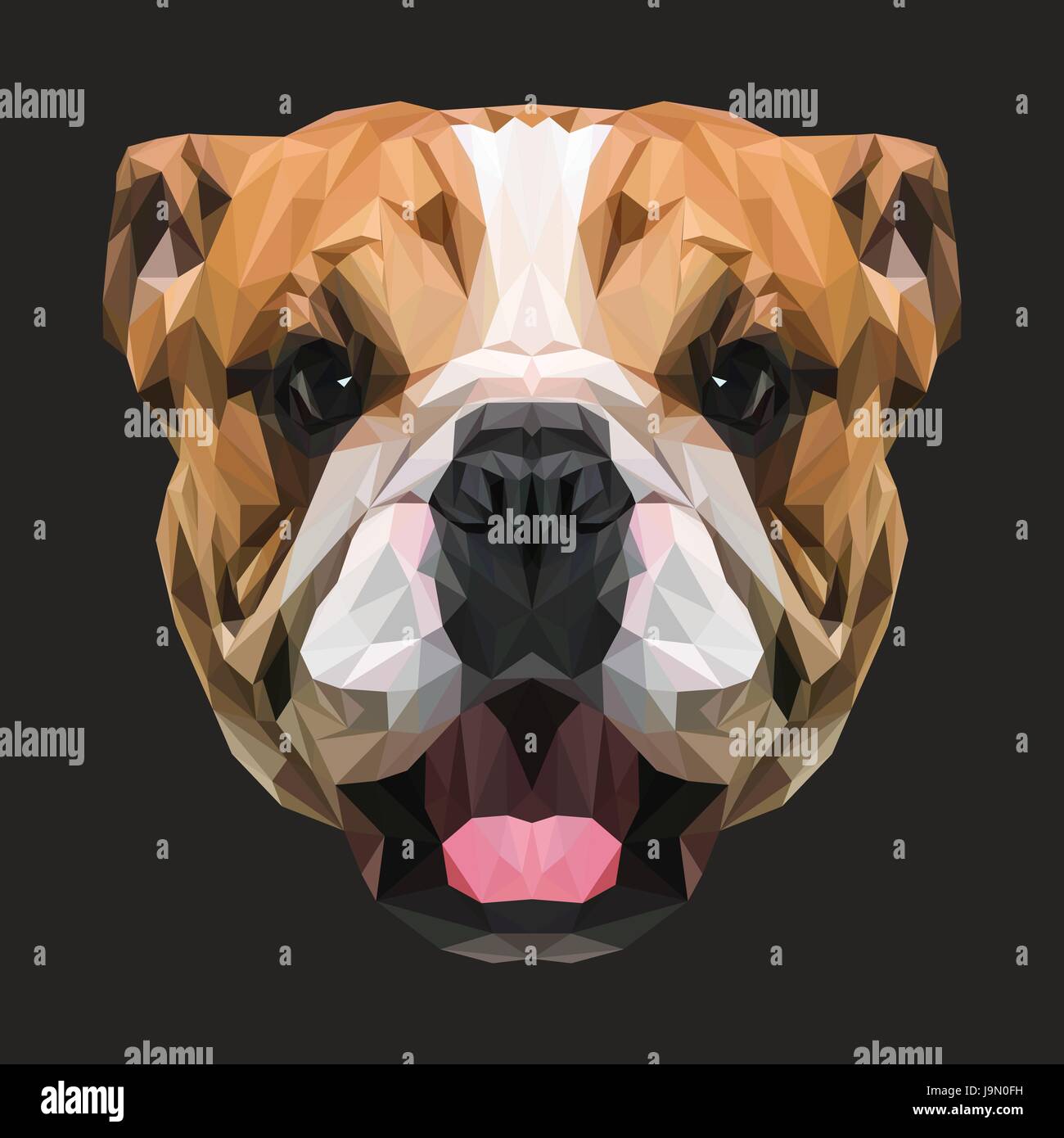 English bulldog Stock Vector Images - Alamy