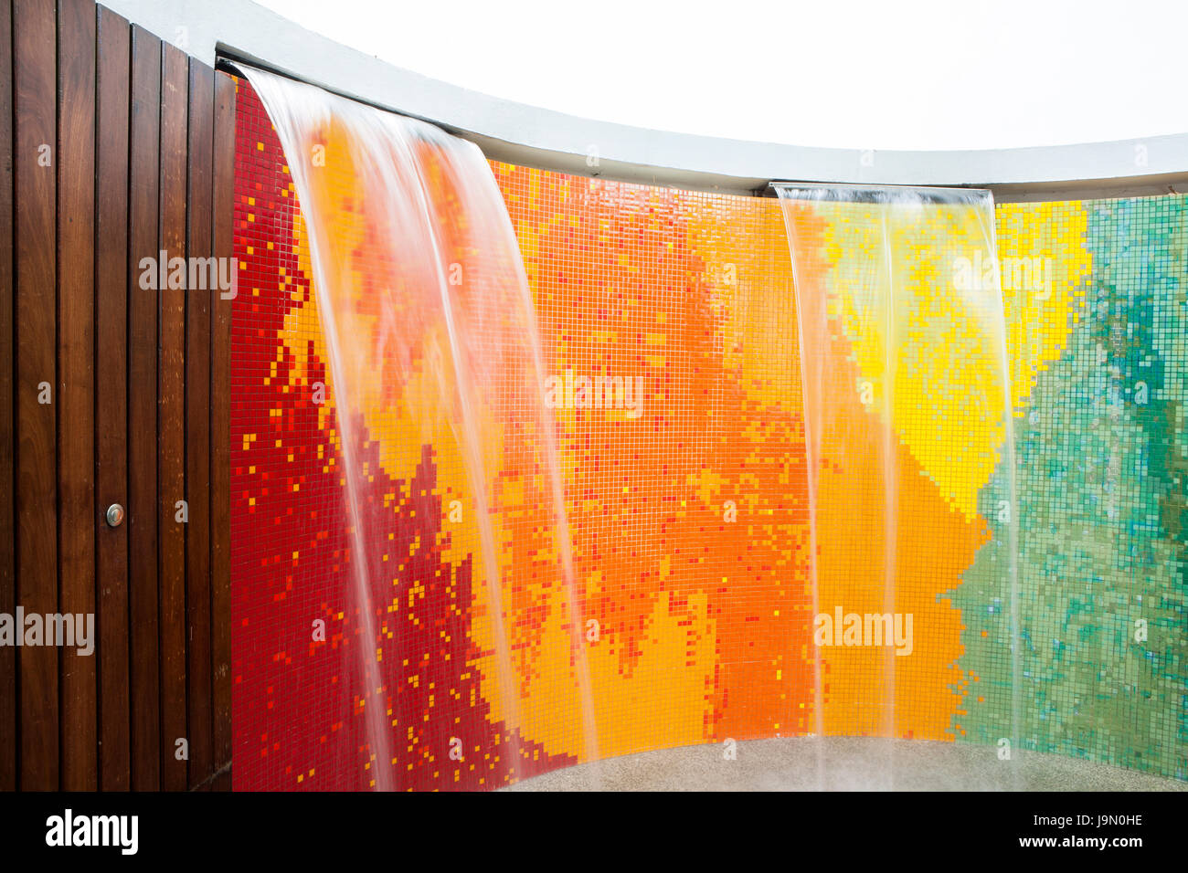 waterproof makeup taking shower at spa center water treatment and body ...