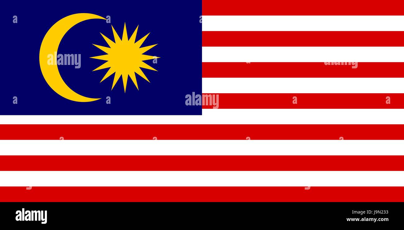 Malaysia nation flag Stock Vector Images - Alamy
