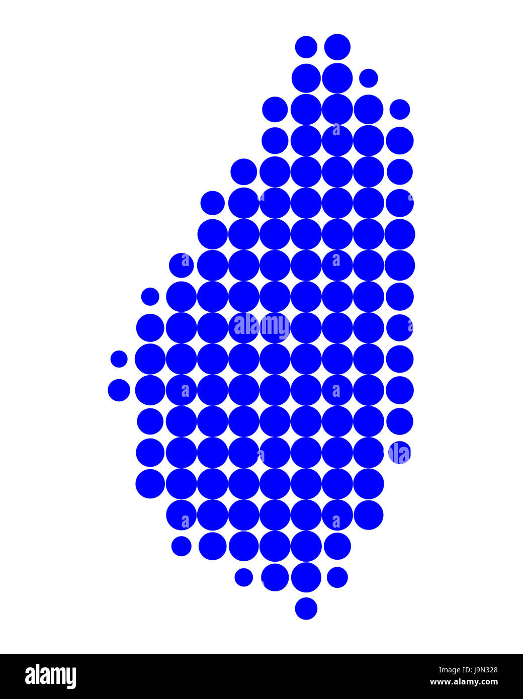 blue, illustration, circle, card, spotted, dot, raster, design, shaping ...