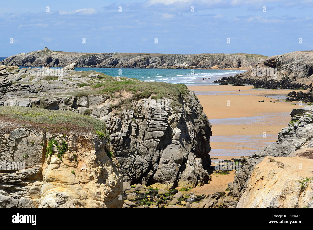 Port Rhu, Wild coast, Quiberon peninsula (Morbihan, Brittany, France ...