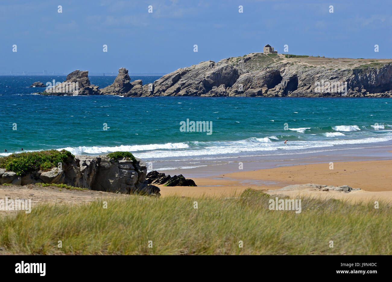 Port Blanc beach and Percho point, Quiberon peninsula (Morbihan ...