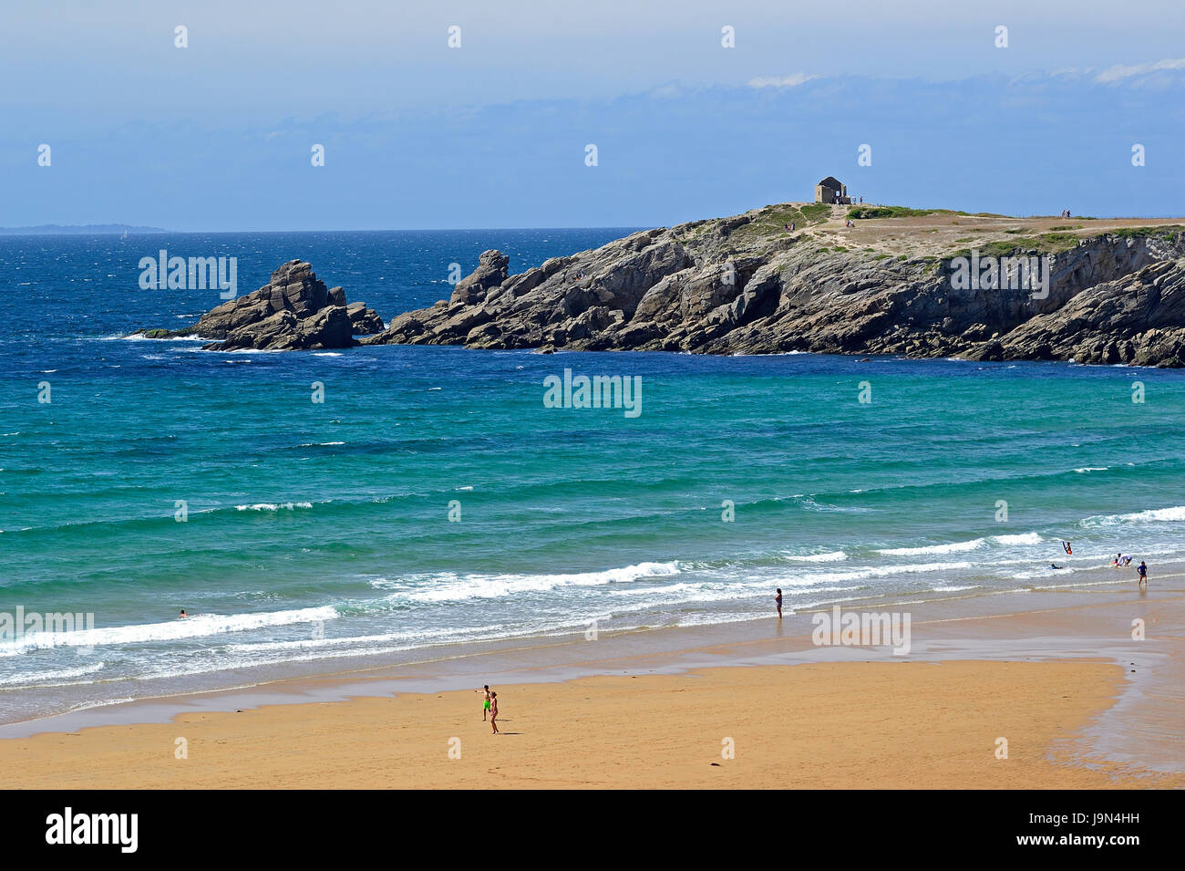 Port Blanc beach and Percho point, Quiberon peninsula (Morbihan ...