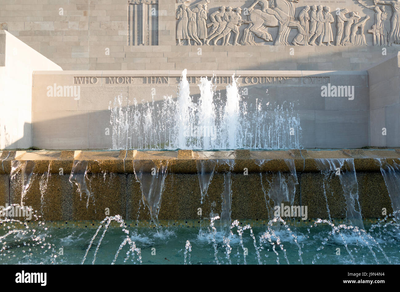 WWI War Memorial Water Fountain Stock Photo - Alamy