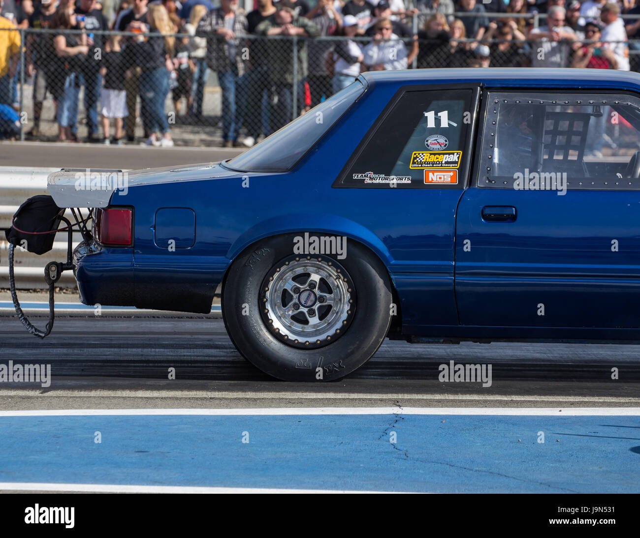 Dragster at the Redding Drag Strip in Northern California Stock Photo ...