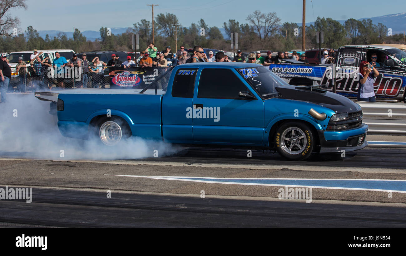 Dragster at the Redding Drag Strip in Northern California Stock Photo ...