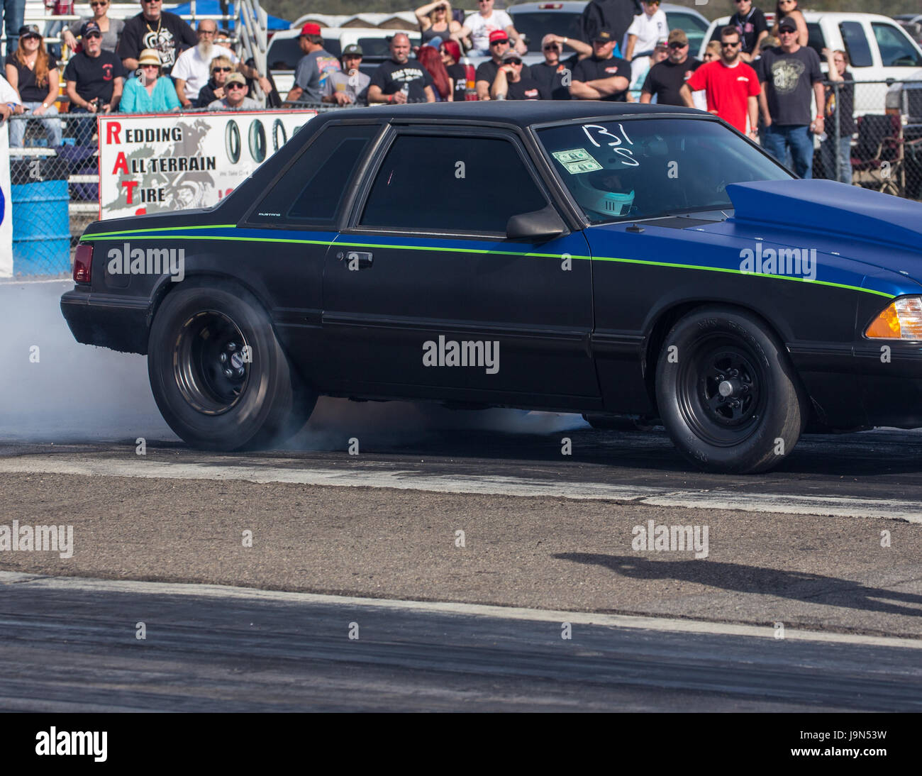 Dragster at the Redding Drag Strip in Northern California Stock Photo ...