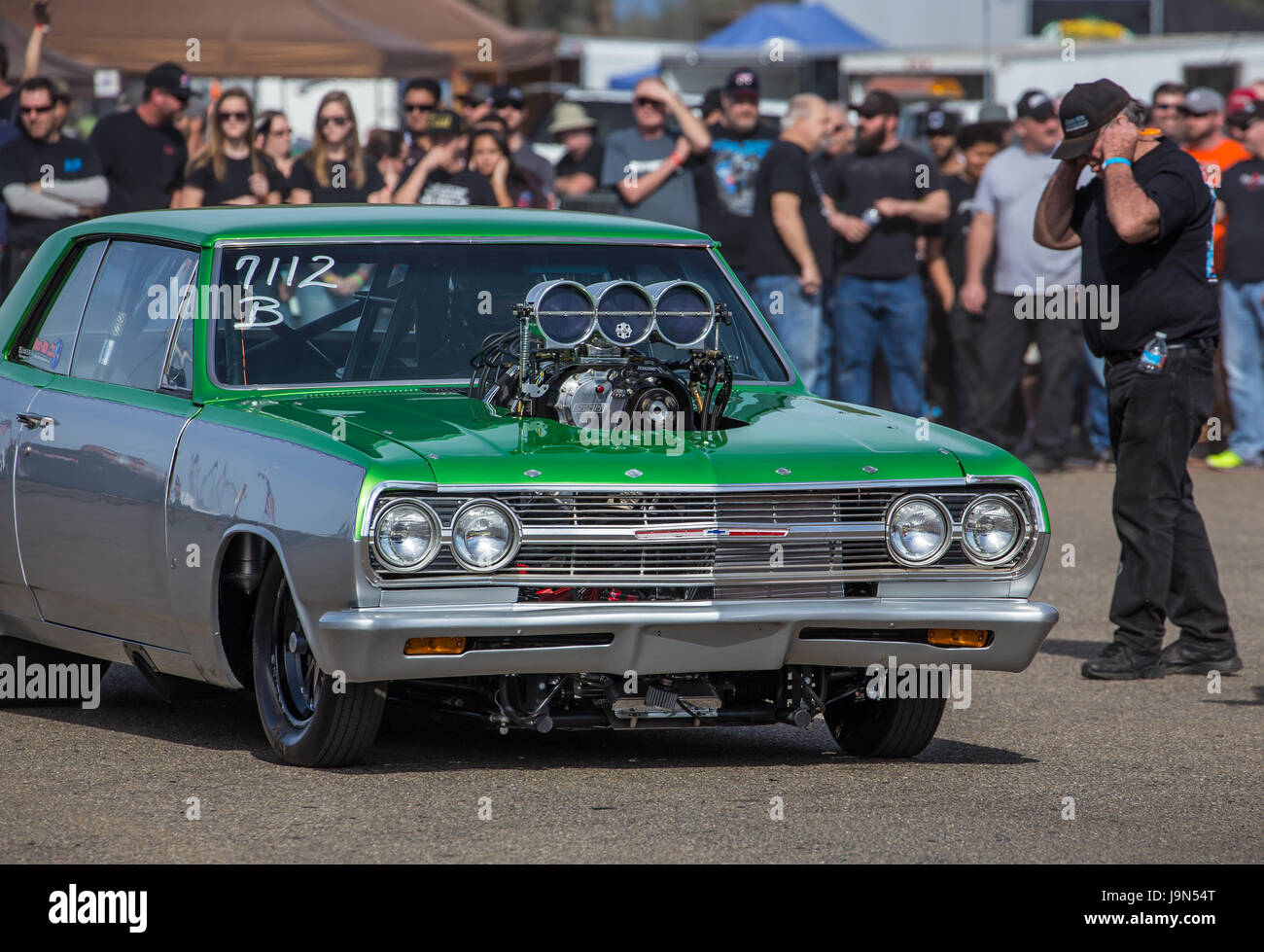 Dragster at the Redding Drag Strip in Northern California Stock Photo ...