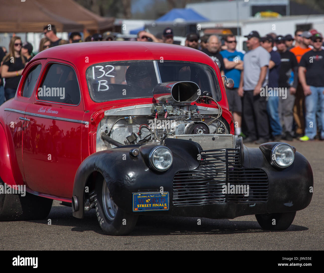Dragster at the Redding Drag Strip in Northern California Stock Photo ...