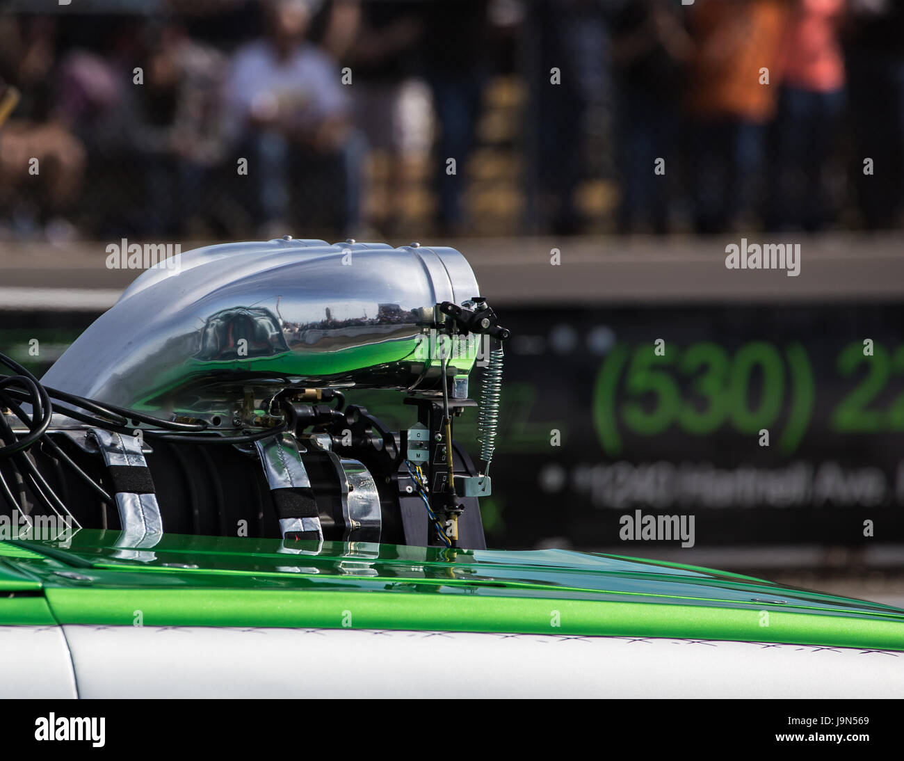 Dragster at the Redding Drag Strip in Northern California Stock Photo ...