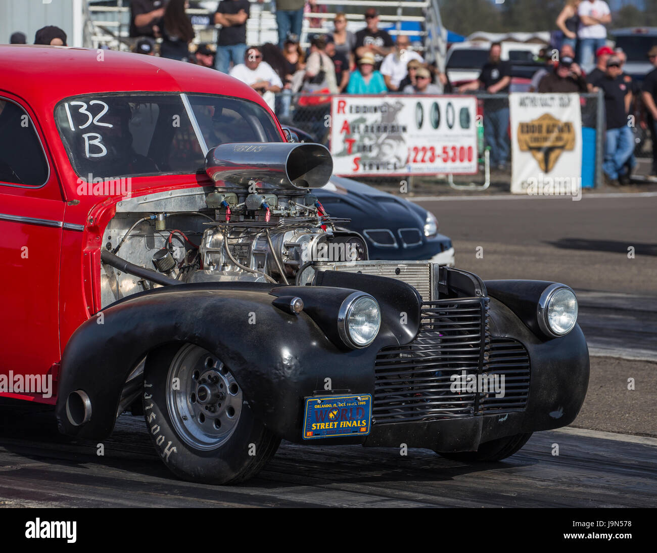 Dragster at the Redding Drag Strip in Northern California Stock Photo ...