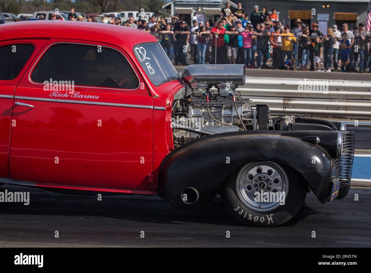 Dragster at the Redding Drag Strip in Northern California Stock Photo ...