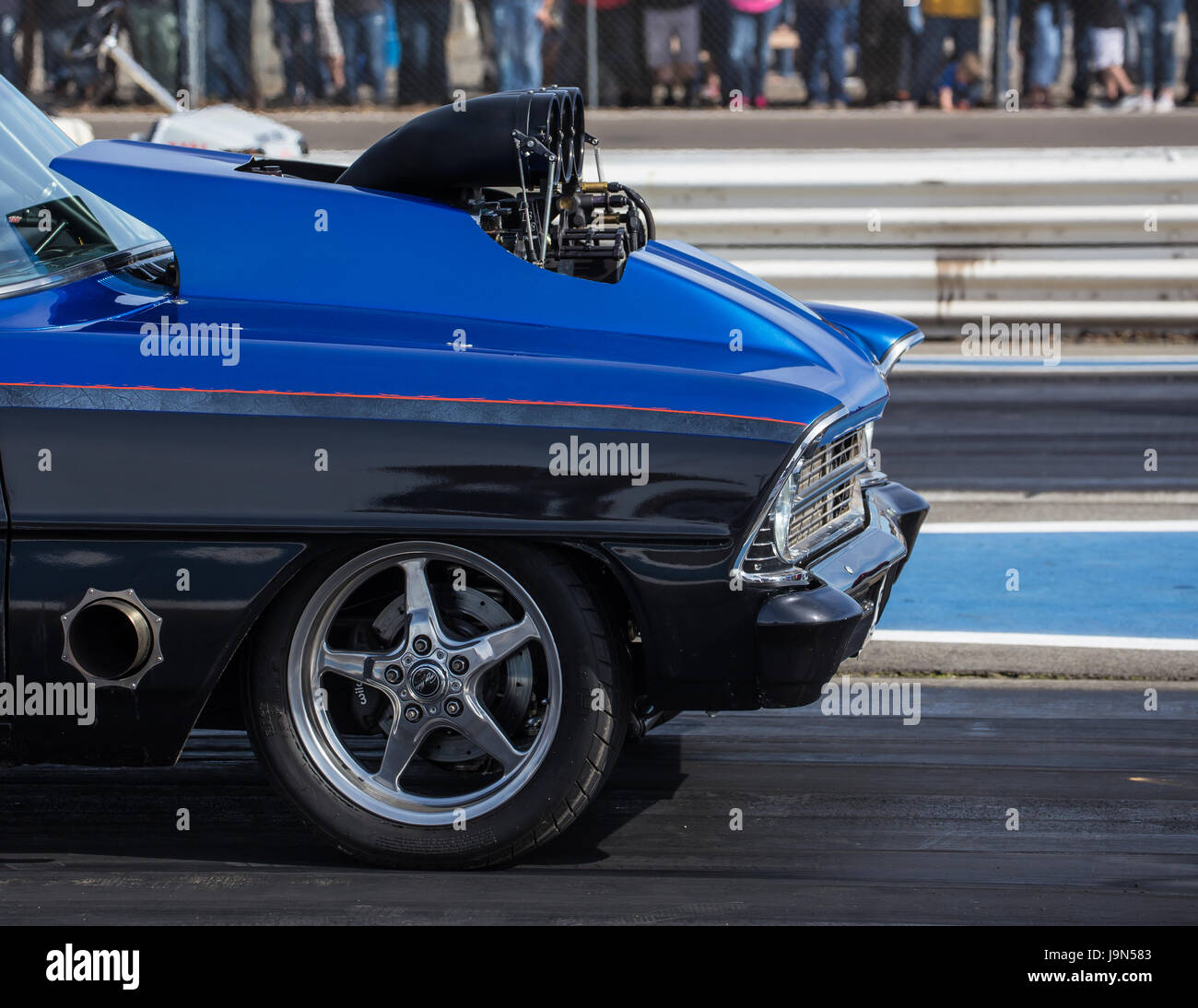 Dragster at the Redding Drag Strip in Northern California Stock Photo ...