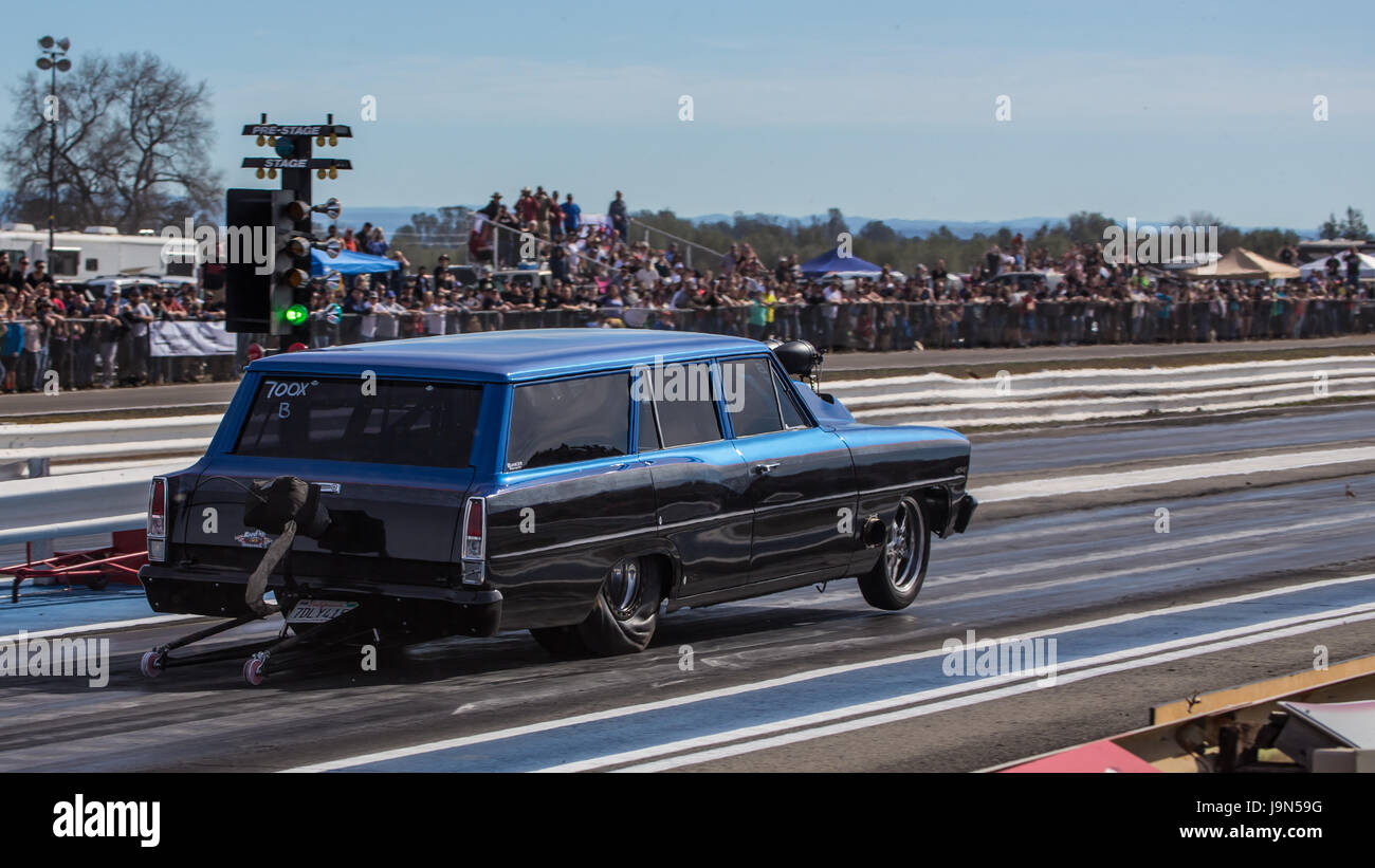 Dragster at the Redding Drag Strip in Northern California Stock Photo ...