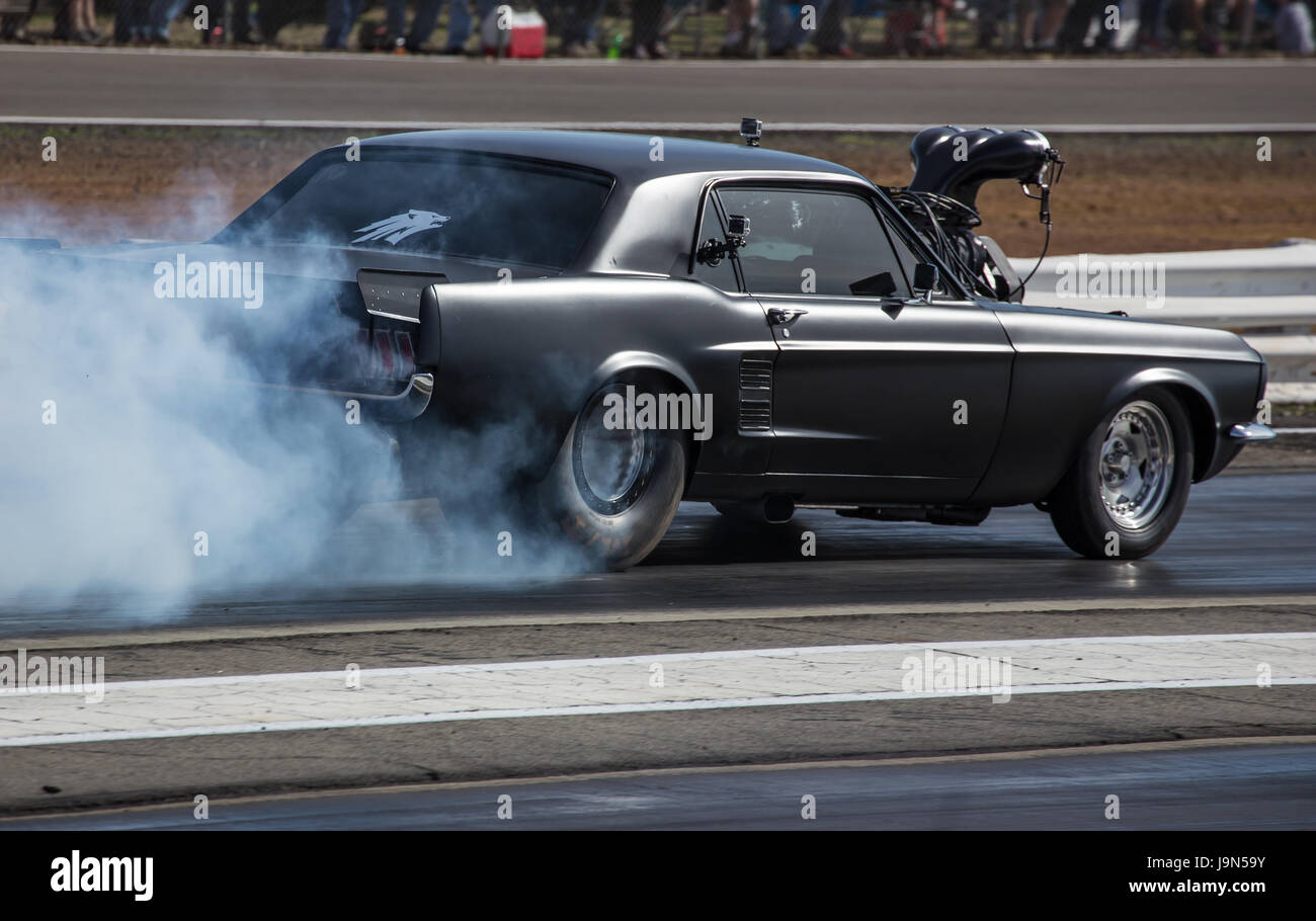 Dragster at the Redding Drag Strip in Northern California Stock Photo ...