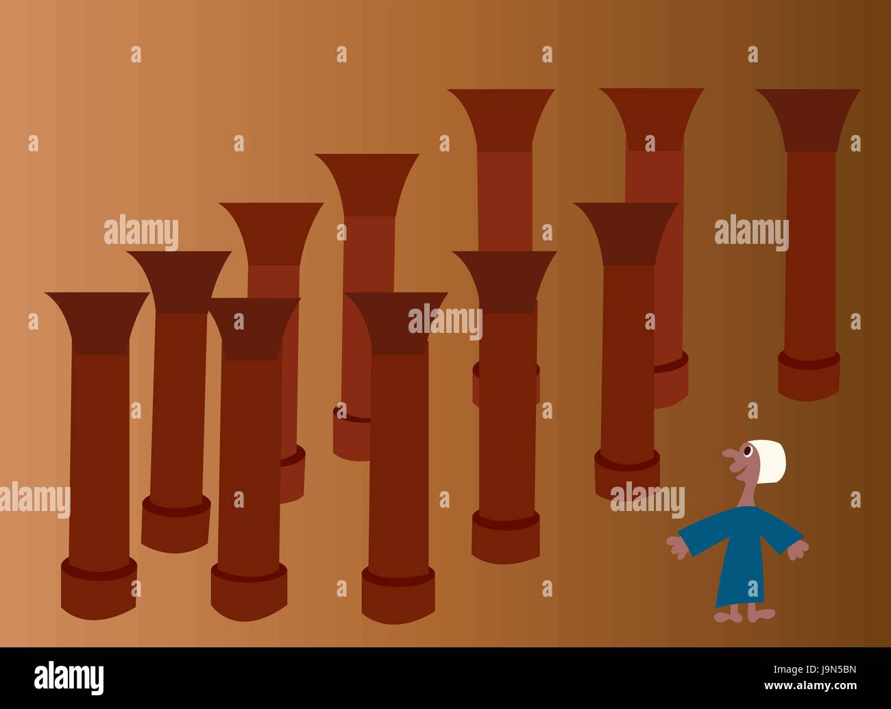 Pillars of ruins Stock Vector Images - Alamy