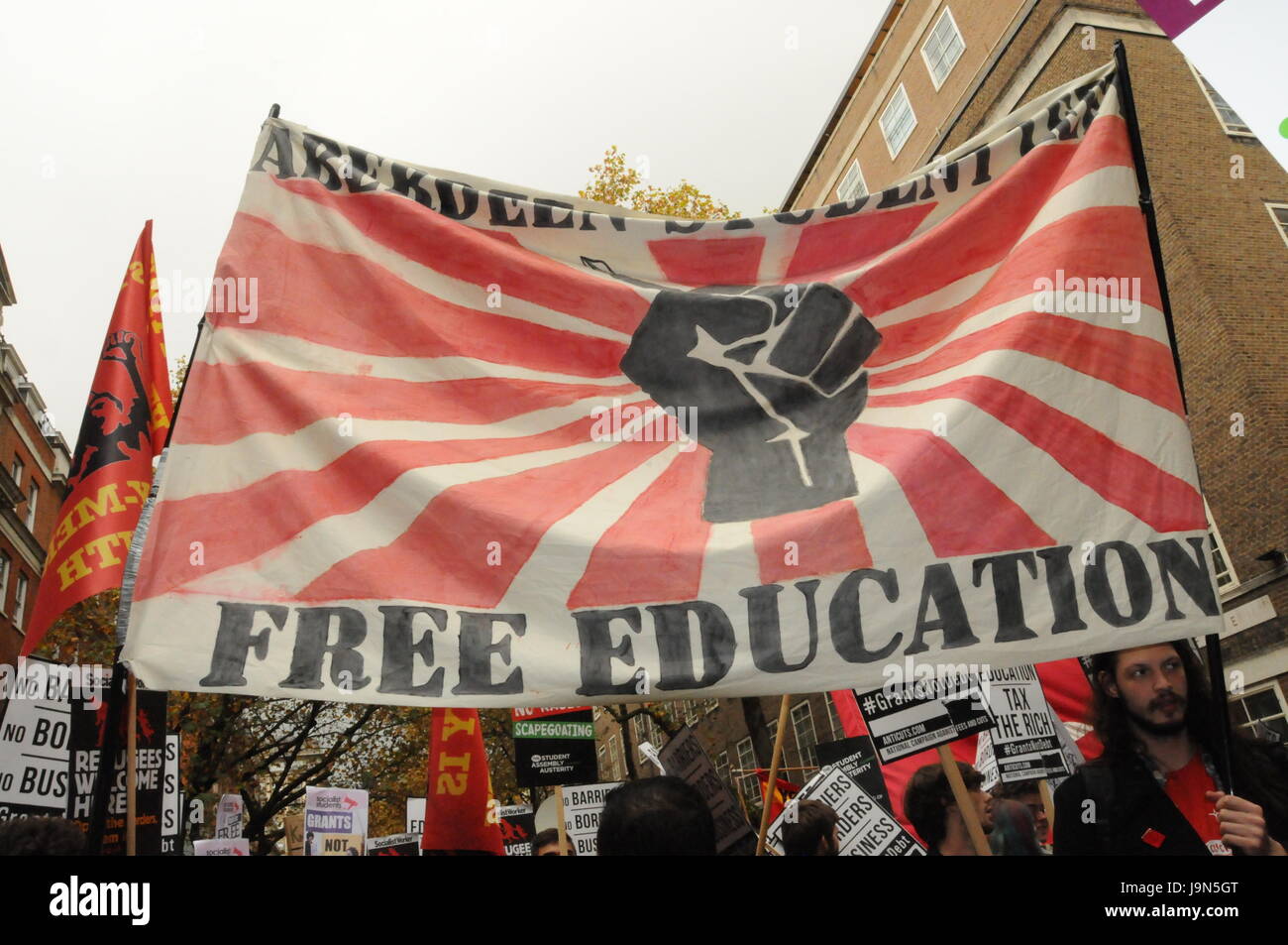 Students' March Against Increased Education Fees Stock Photo - Alamy