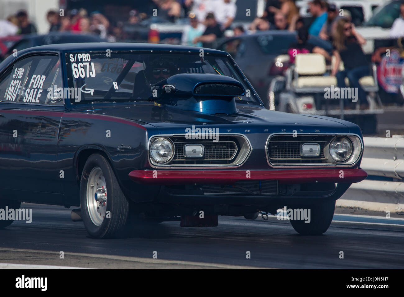 Dragster at the Redding Drag Strip in Northern California Stock Photo ...