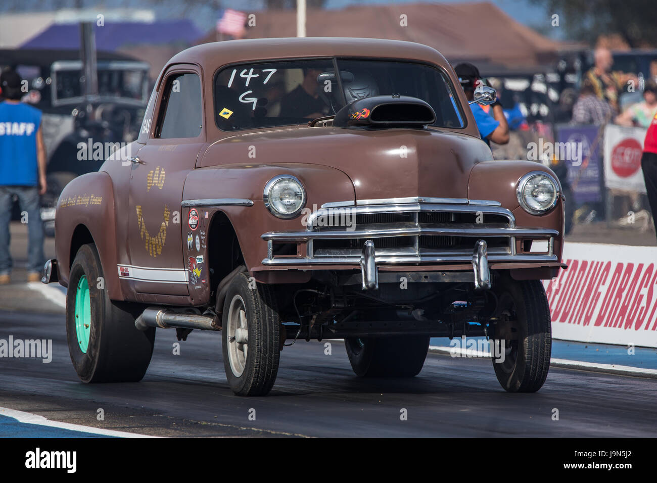 Dragster at the Redding Drag Strip in Northern California Stock Photo ...