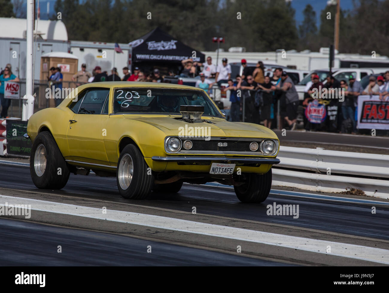 Dragster at the Redding Drag Strip in Northern California Stock Photo ...
