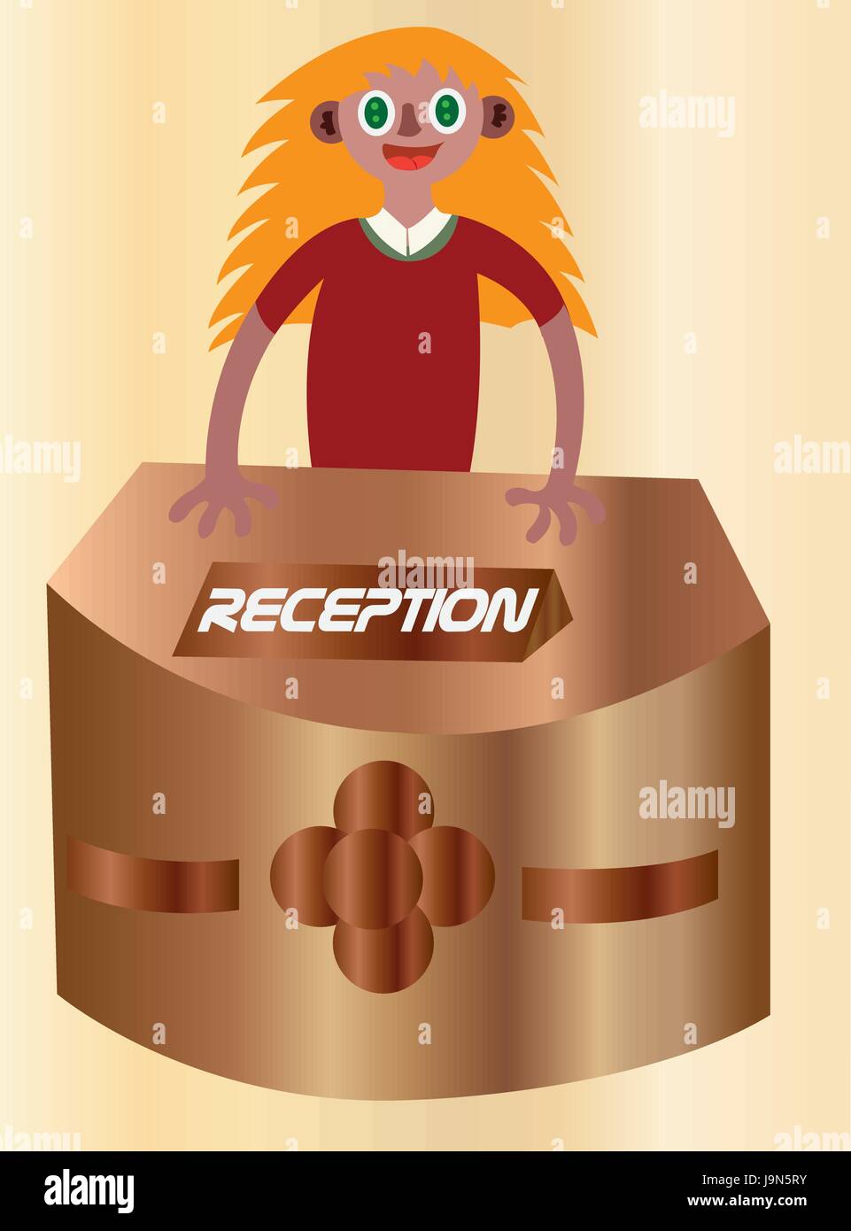 Behind A Counter Stock Vector Images - Alamy