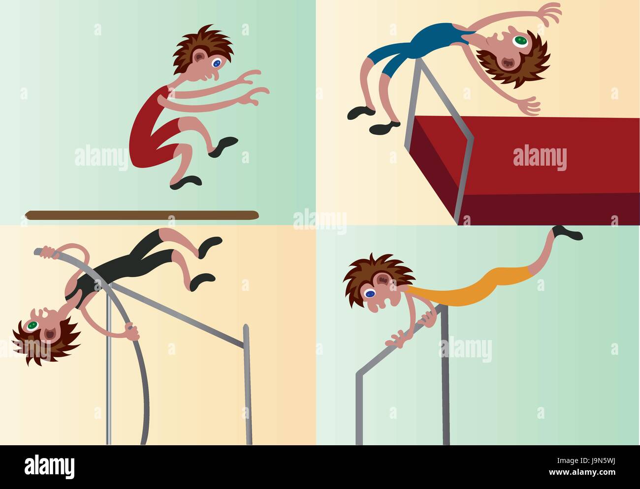 Competing in athletics Stock Vector Images - Alamy