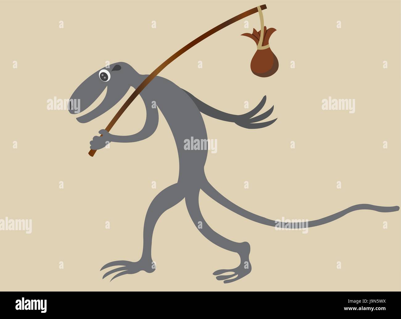 Lizard walking Stock Vector Images - Alamy
